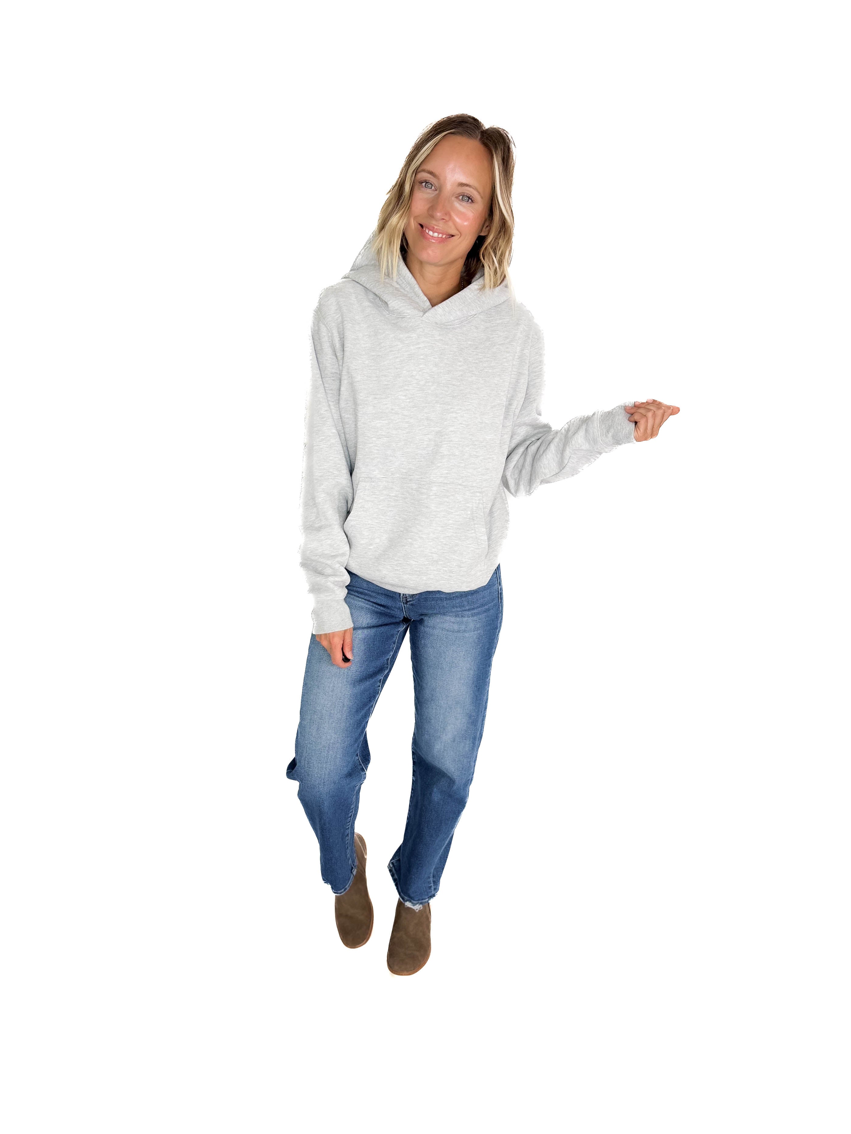 Bronte Classic Hoodie- HTHR GREY – Timber + Gray